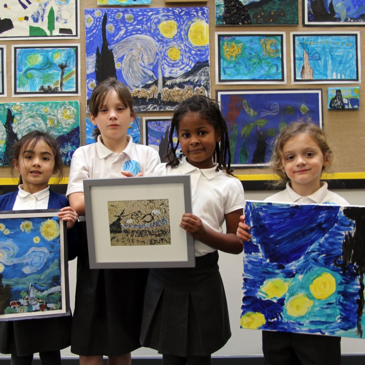 Ramsgate Arts Primary School - Starry Night Art Stars